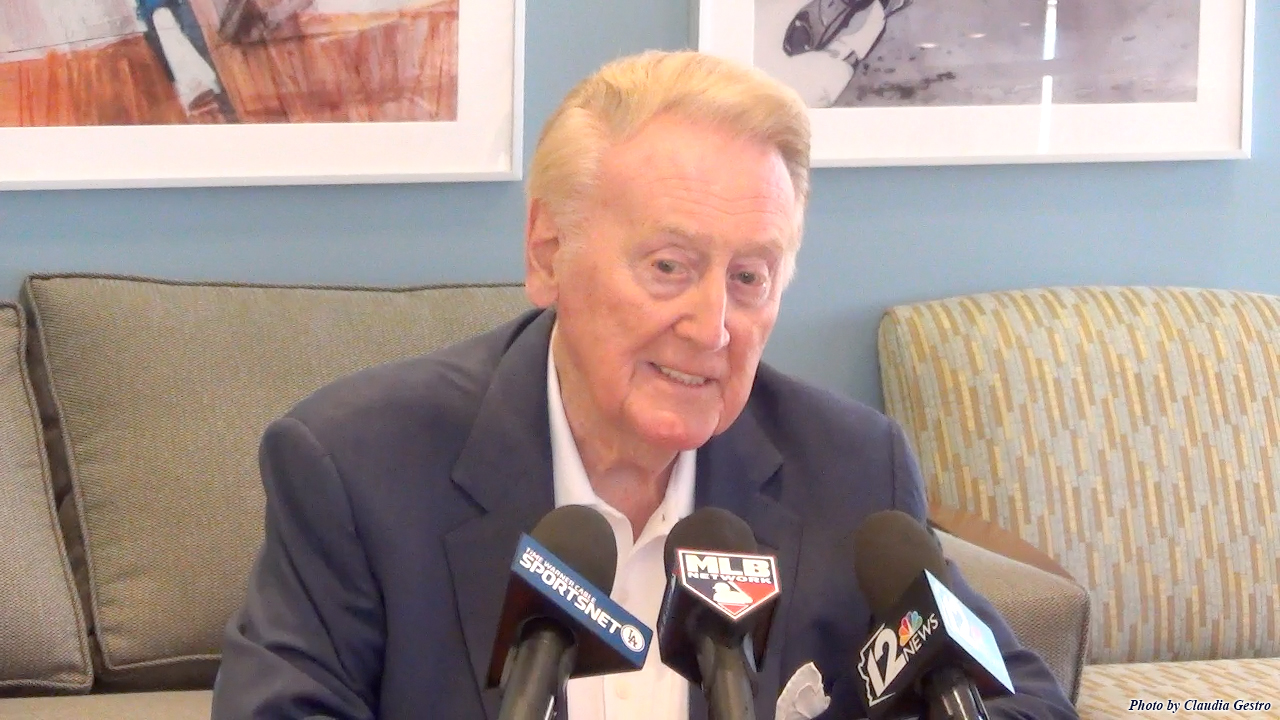 Vin Scully, Long Time Voice of the Dodgers, passed away - Los Angeles ...